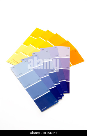 Paint samples colors swatch, interior design. Abstract background. Copy ...