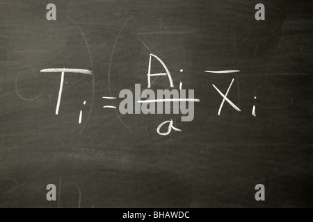 Math Formula Blackboard Calculation Vector Illustration Cartoon Stock ...