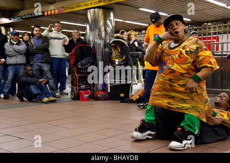 Subway performers in New York City Stock Photo - Alamy