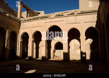 Courtyard in the Ksar Aber in Rissani in central Morocco Stock Photo ...