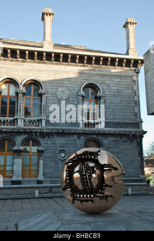 The Sphere within Sphere (a sculpture) at Trinity College in Dublin ...