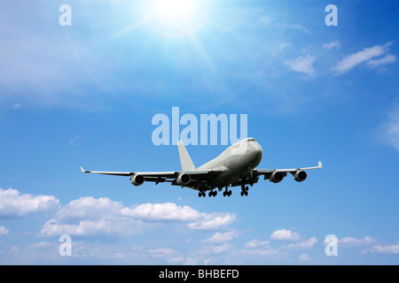 Airplane in flight Stock Photo - Alamy