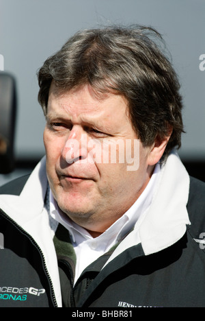 Mercedes Motorsport president German Norbert Haug is pictured after the ...