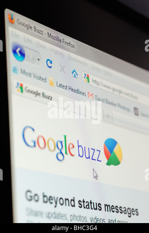 Google buzz website Stock Photo - Alamy