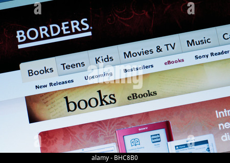 Borders bookstore website Stock Photo - Alamy