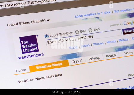 Weather Channel website Stock Photo - Alamy