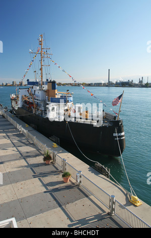 Coast Guard Cutter Bramble Museum in Port Huron, Michigan, USA Stock ...