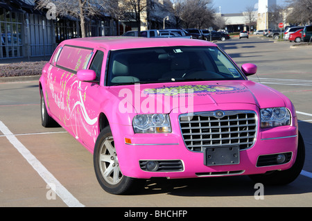 Pink stretch limousine, USA Stock Photo - Alamy
