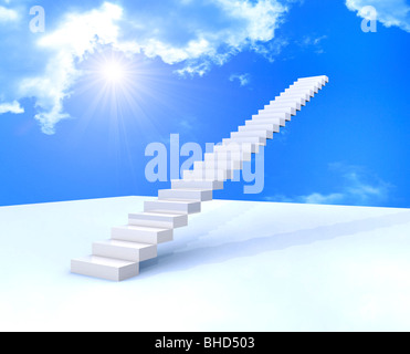 Staircase in sky Stock Photo - Alamy
