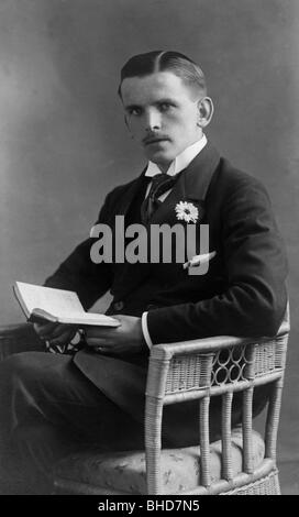 portrait of a man hairstyle fashion flowers emotions close-up Stock ...