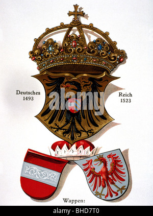 heraldry, coat of arms, Holy Roman Empire during the reign of Emperor ...
