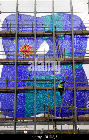 The Bullring in Birmingham UK pictured during it's construction in 2003 ...
