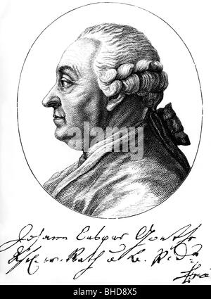 Johann Caspar Goethe, 1710 - 1782, a jurist and father of Johann Stock Photo - Alamy