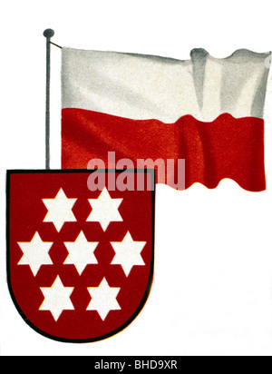 Thuringia state flag, Germany Stock Photo - Alamy