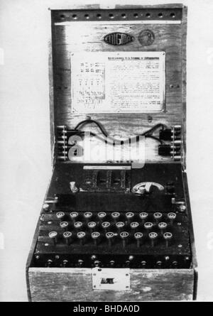 Second World War German Enigma machine Stock Photo - Alamy