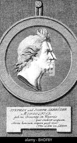 Montgolfier, Joseph-Michel (1740 - 1810) and Jacques-Etienne (1745 ...
