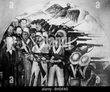 Execution of Maximilian, Emperor of Mexico, 19 June 1867. Artist ...