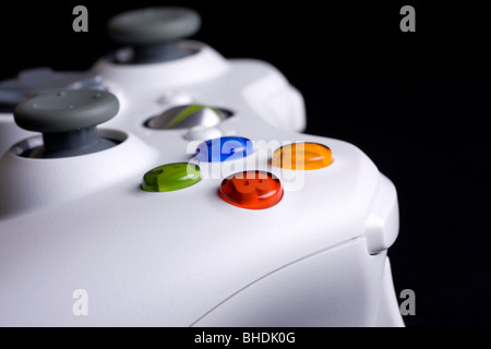 Xbox 360 controller main XYAB button, 'ON' button & right joystick on a ...