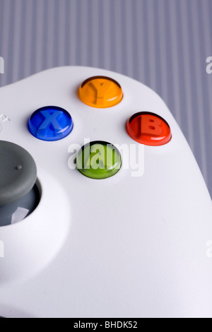 Xbox 360 controller main XYAB button, 'ON' button & right joystick on a ...