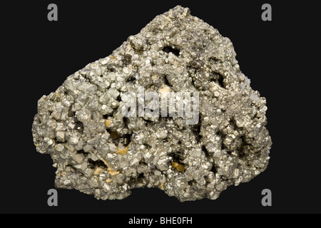 The mineral pyrite / iron pyrite / fool's gold, iron sulfide found in ...