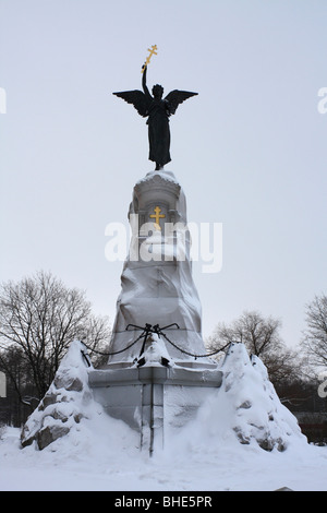 A Russian angel, the Russalka Memorial. It is for a Russian Navy ship ...
