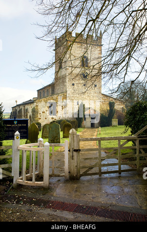 Church of St Helen and the Holy Cross, in the village of Sheriff Hutton ...