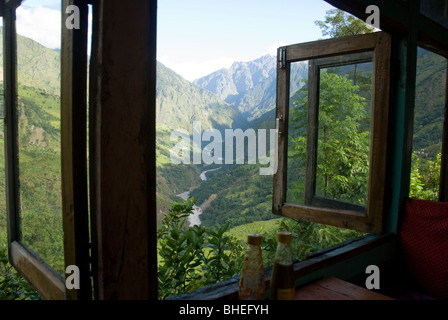 Bahundanda Village, Lamjung District, Annapurna Circuit, Nepal Stock ...