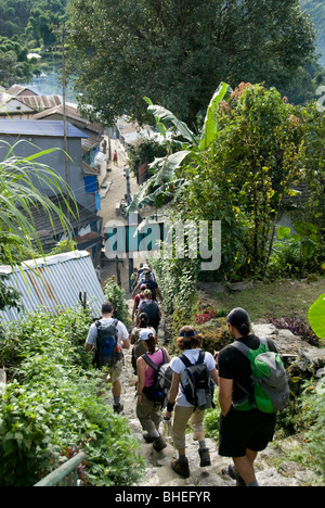Bahundanda Village, Lamjung District, Annapurna Circuit, Nepal Stock ...