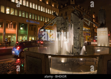 Statue of Thomas Davis in a city hall, Dublin City Hall, Dublin, County ...