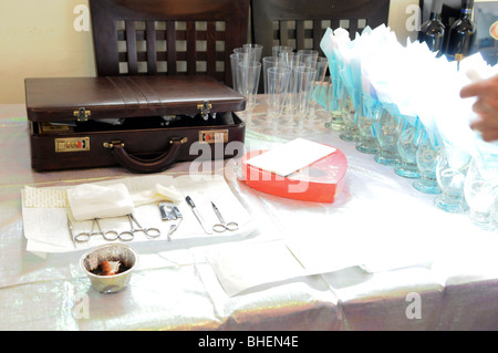 Circumcision - Brit Milah Ceremony the tools and implements used by the ...