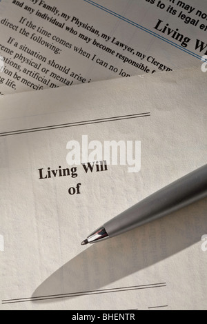 Advance directive, living-will Stock Photo - Alamy