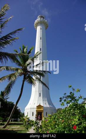 The Amedee Island Lighthouse in New Caledonia partially covered by a ...