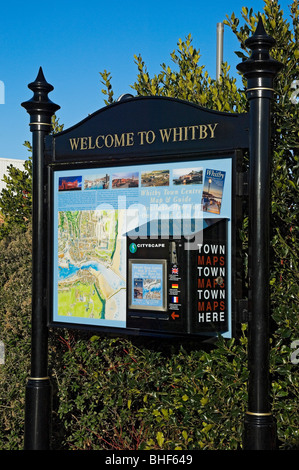 Welcome to Whitby tourist information board, Whitby, North Yorkshire ...