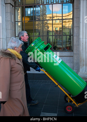 Green Post Office box, Dublin, County Dublin, Republic of Ireland Stock ...