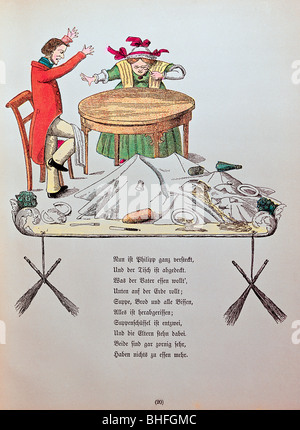 literature, "Der Struwwelpeter", "The Story of Fidgety Philip" (Zappel ...