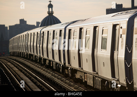 New York CIty subway train after work in Manhattan, NYC Stock Photo - Alamy