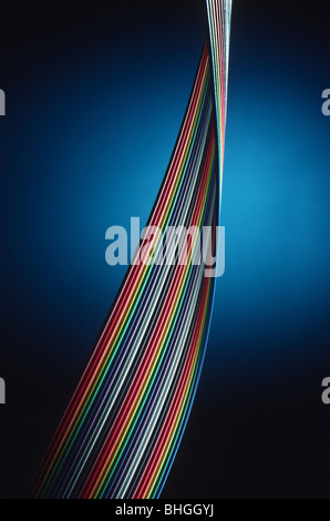 Ribbon wire used in computers Stock Photo - Alamy