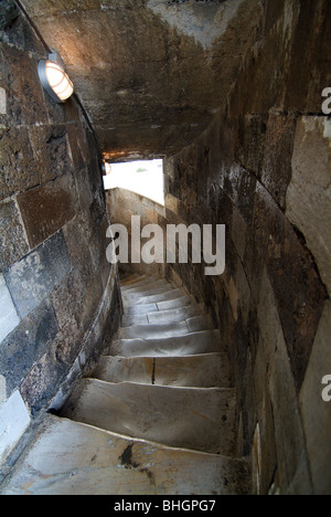 Steps inside the Leaning Tower of Pisa, UNESCO World Heritage Site ...
