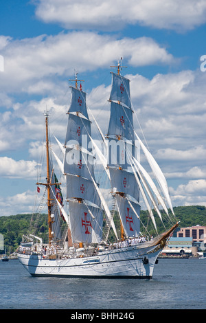 The Sagres II of Portugal in Halifax Harbor during the Tall Ships event ...