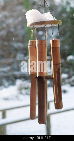 Wind Chimes in Winter Stock Photo - Alamy