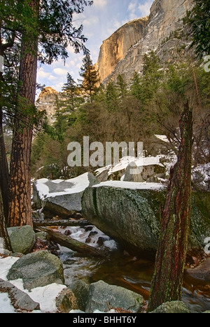 Half Dome mountain at sunset in Yosemite Valley, Yosemite National Park ...