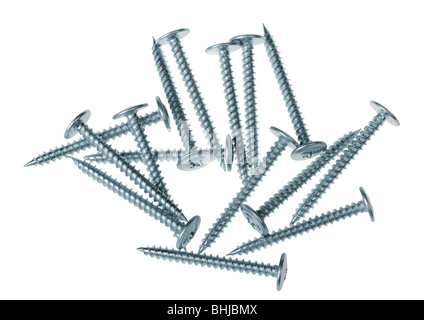 Screws. A object for montage it is isolated on a white background Stock ...