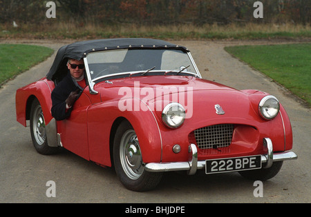 red Triumph TR2 Vintage classic restored historic vehicles cars ...