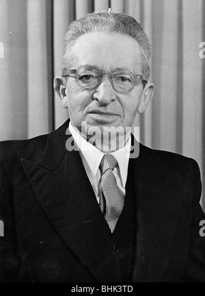 Yitzhak Ben Zvi, the second president of Israel from 1952 to 1963, and ...