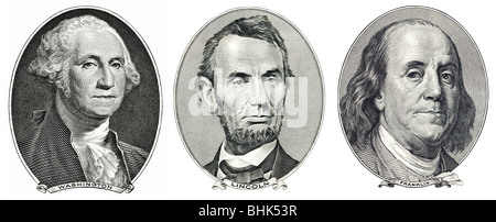 George Washington, Benjamin Franklin, Abraham Lincoln, Alexander ...