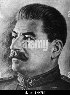 Joseph Stalin - portrait. Joseph Vissarionovich Stalin, premier of the ...