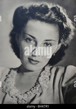 Portrait of Czech actress Lida Baarova, mistress of Joseph Goebbels ...