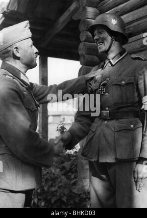 Soldier receiving medal , Soldiers, Military decorations, Watertown ...