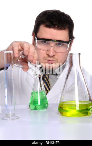 Young chemist in the laboratory. Scientist Using Microscope In Lab ...