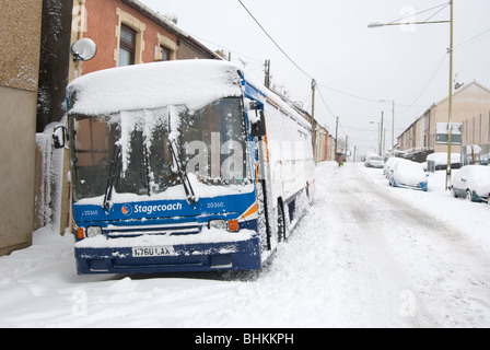 STAGECOACH IN SNOW Stock Photo - Alamy